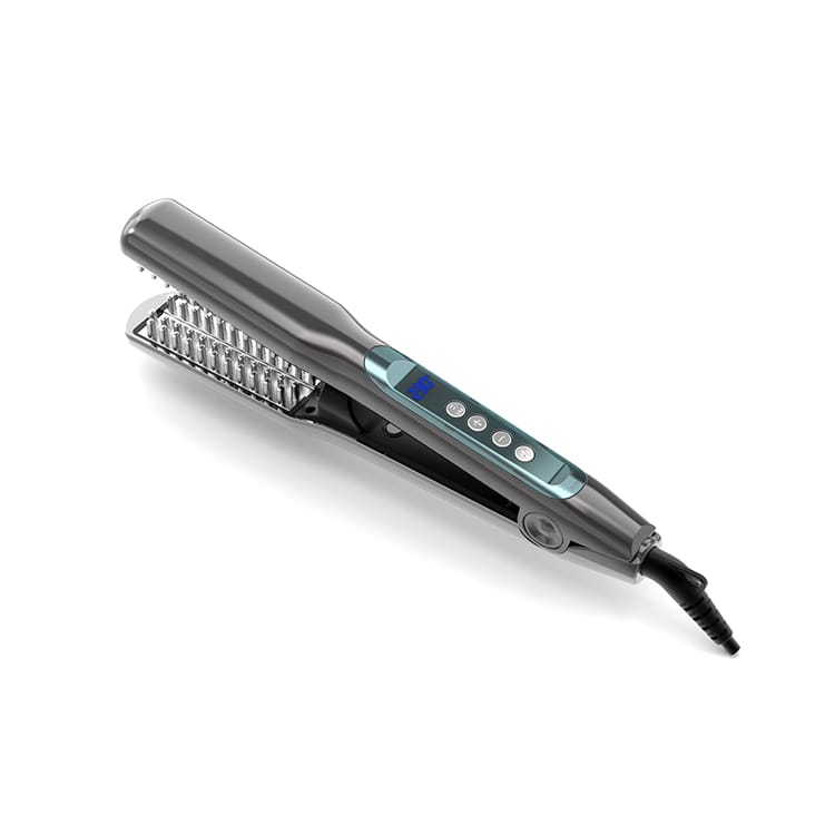 Hair Straightener company LED Digital Steam Hair Straightener With Brush
