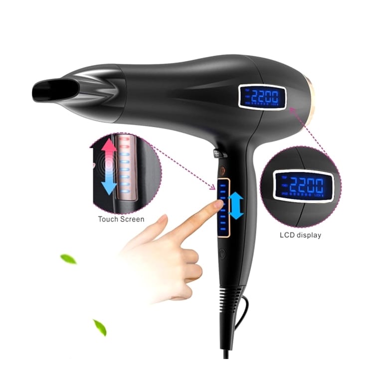 China hair dryer suppliers LCD Display Touch Screen Hair dryer